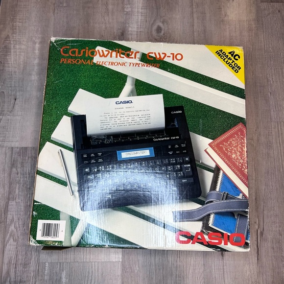 Casio | Other | Casio Writer Cw Electronic Typewriter W Box Excellent ...